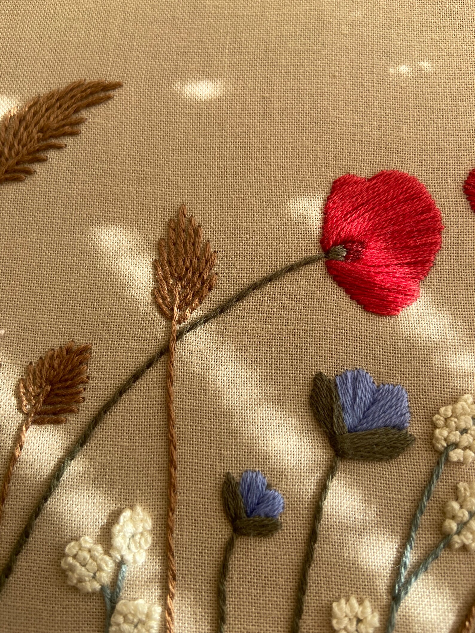 Poppy Flower Embroidery Pattern - Etsy