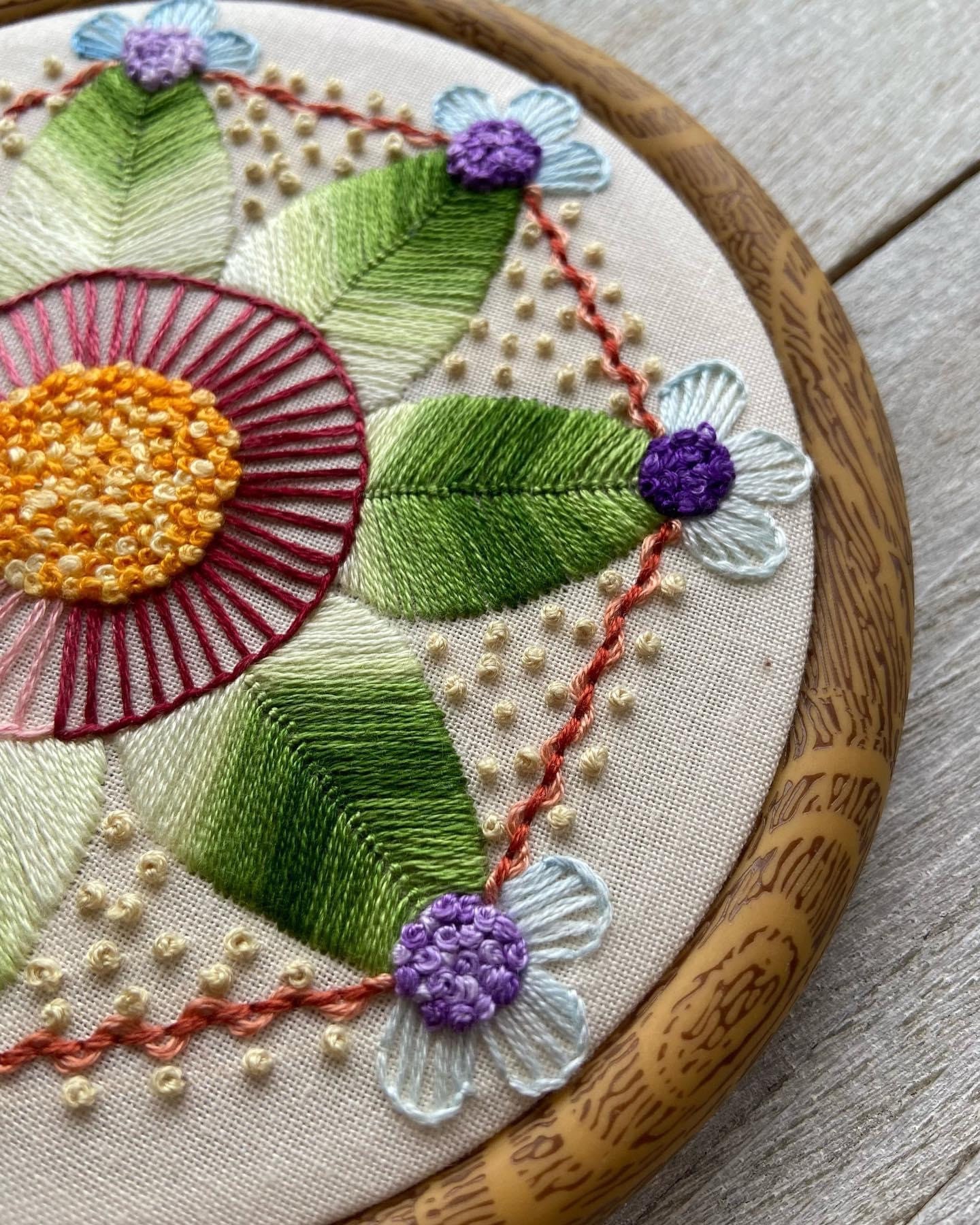 Floral Mandala Embroidery Pattern Pdf Fun Embroidery - Etsy