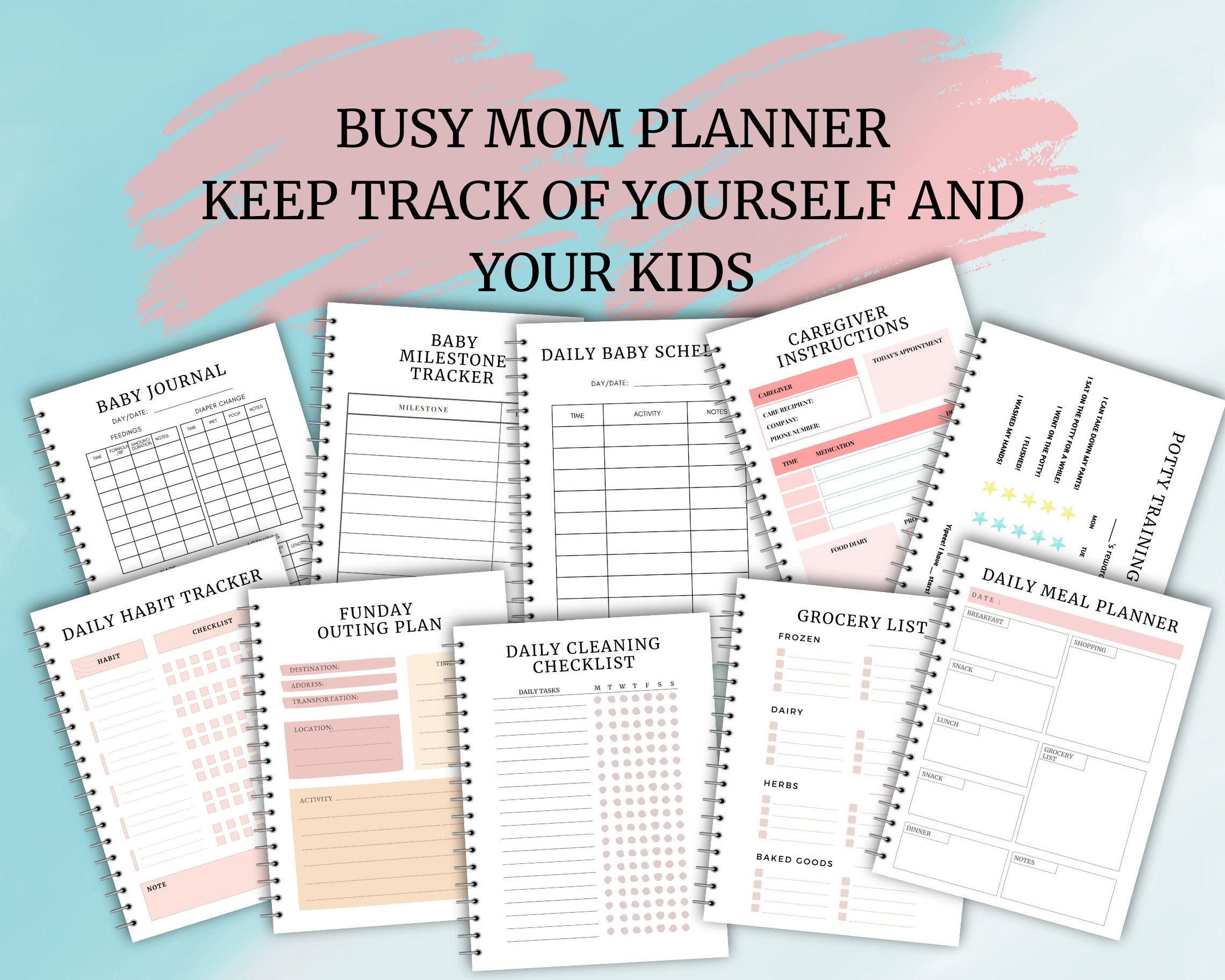 Mom and Baby Planner Ultimate Mom Planner Printables Planner best ...