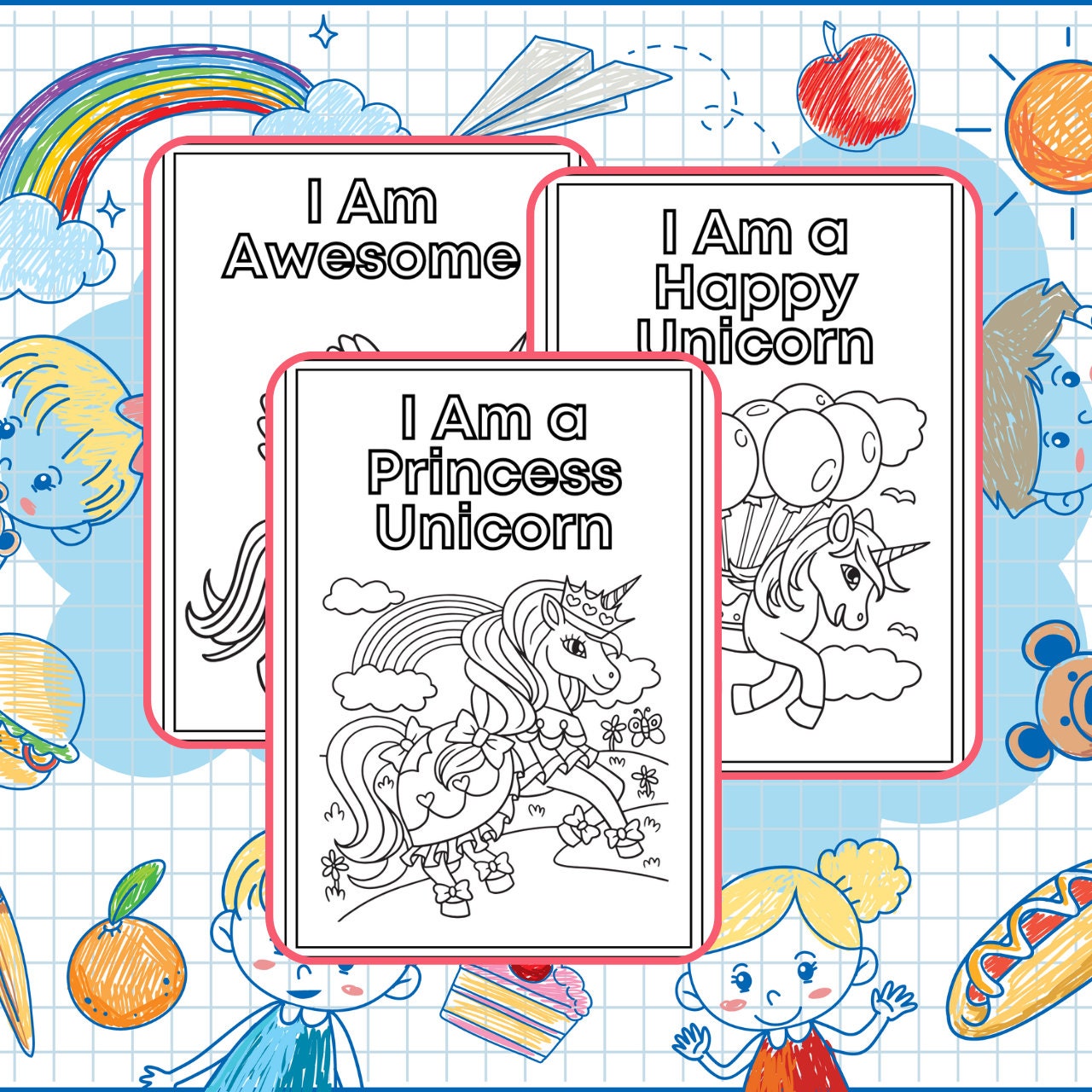 Unicorn Coloring Pages, Coloring Activities for Kids PDF Kids Coloring ...