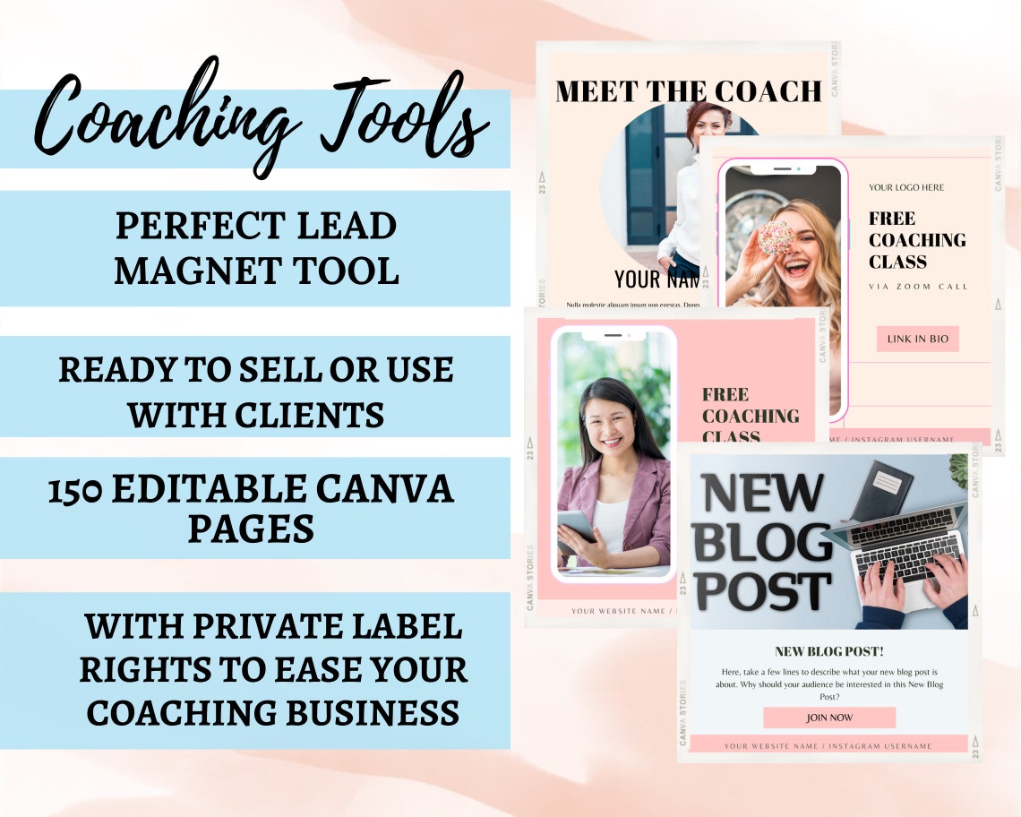 150 Coaching Template Social Media Post Template PLR Templatelead ...