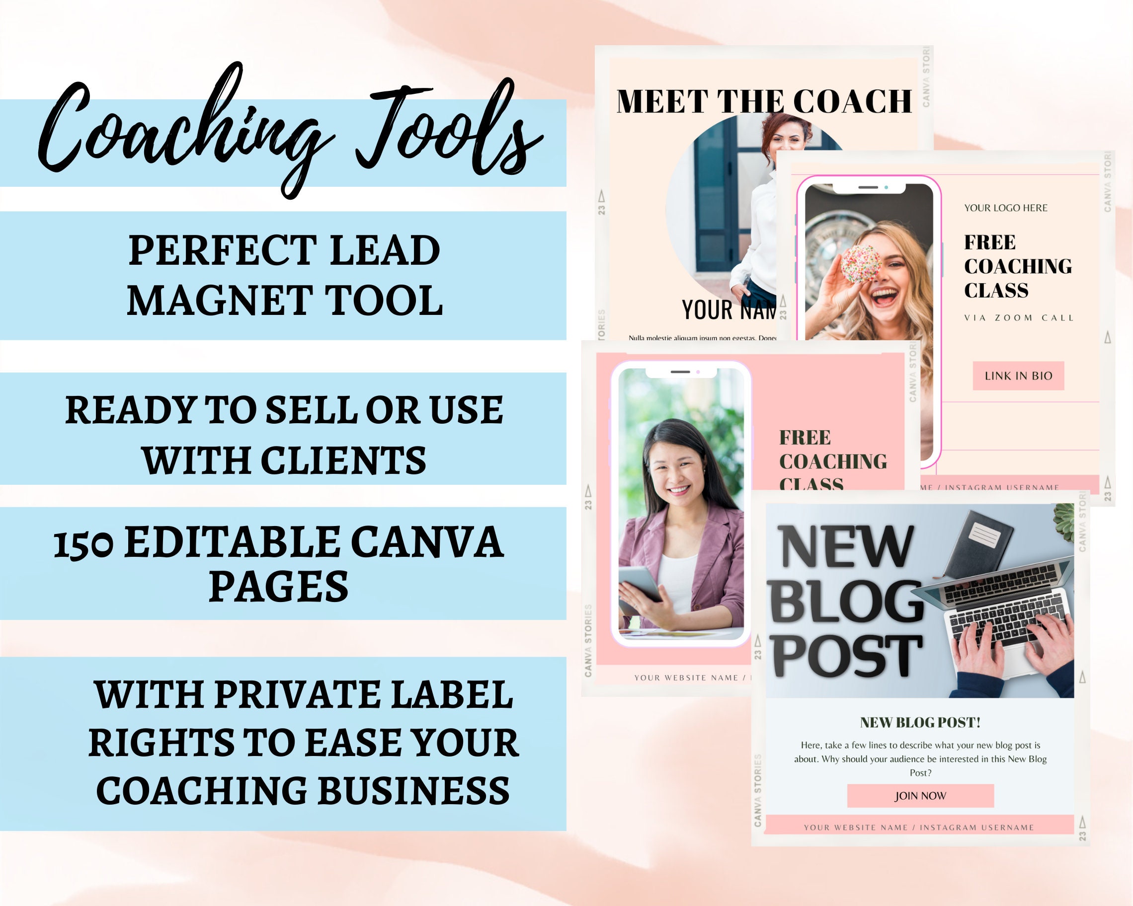 150 Coaching Template Social Media Post Template PLR Templatelead ...