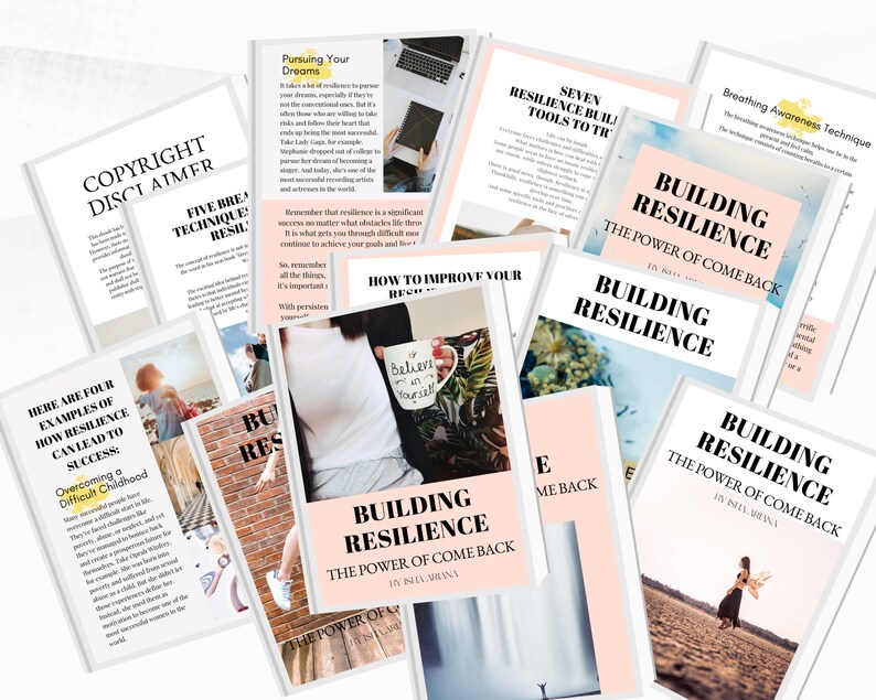 Building Resilience Workbook/ebook Coaching Tool Life Coach Workbook ...