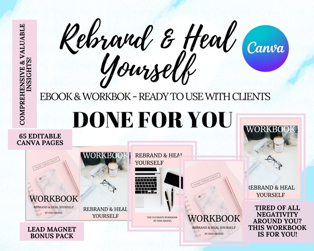 Rebrand & Heal Yourself Workbook life Coach Workbook - Etsy Australia