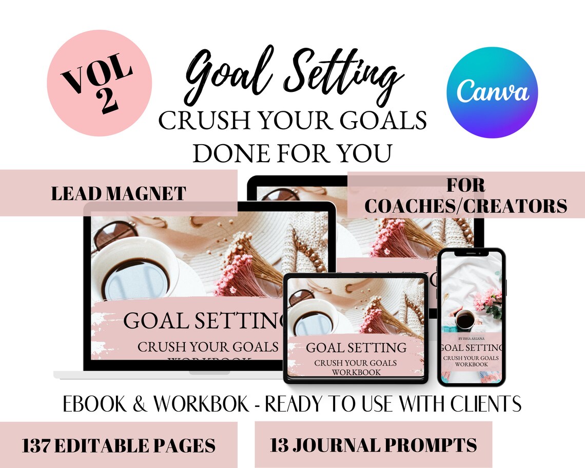 Advanced Goal Setting Crushing Workbook/ebook vol 2 Life - Etsy