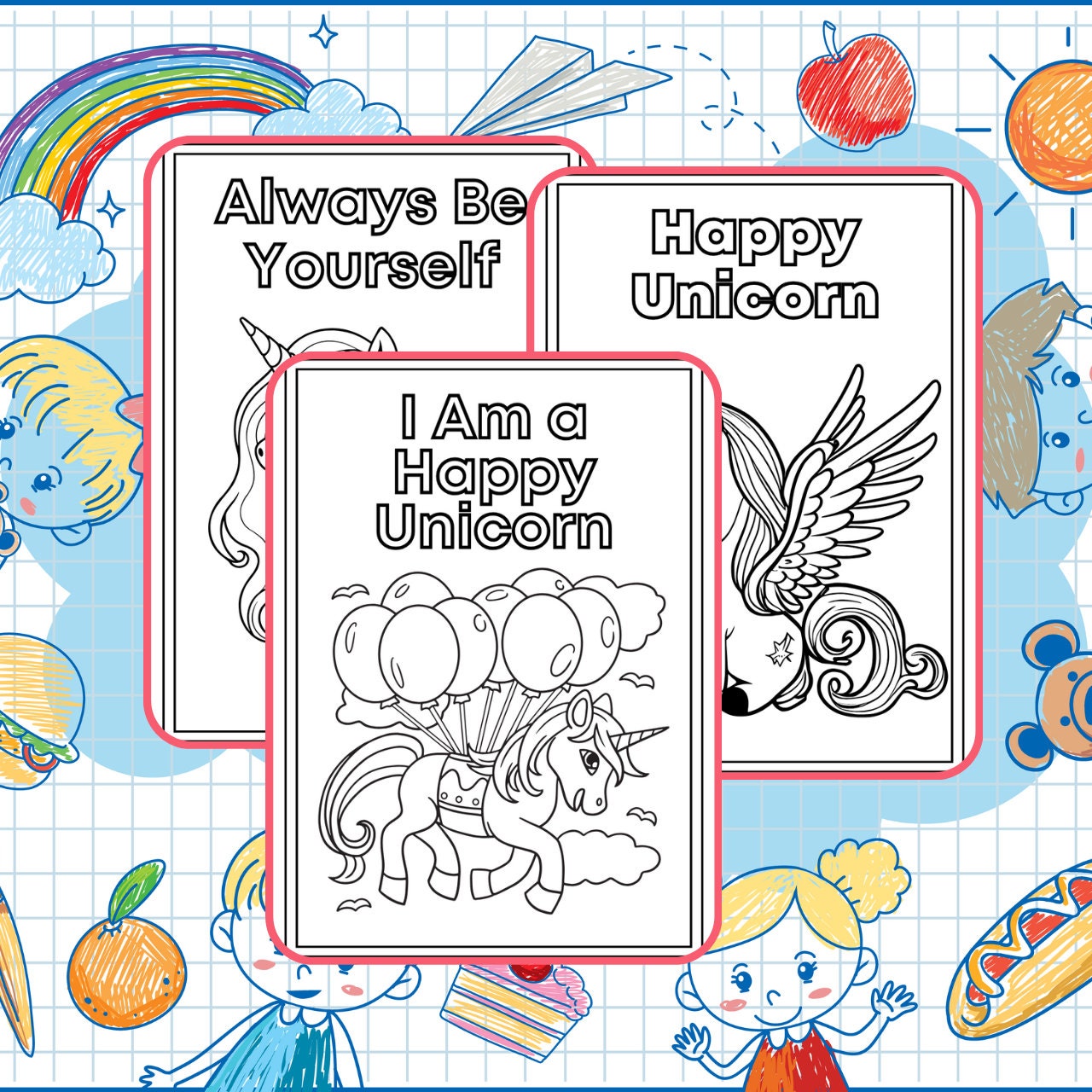 Unicorn Coloring Pages, Coloring Activities for Kids PDF Kids Coloring ...