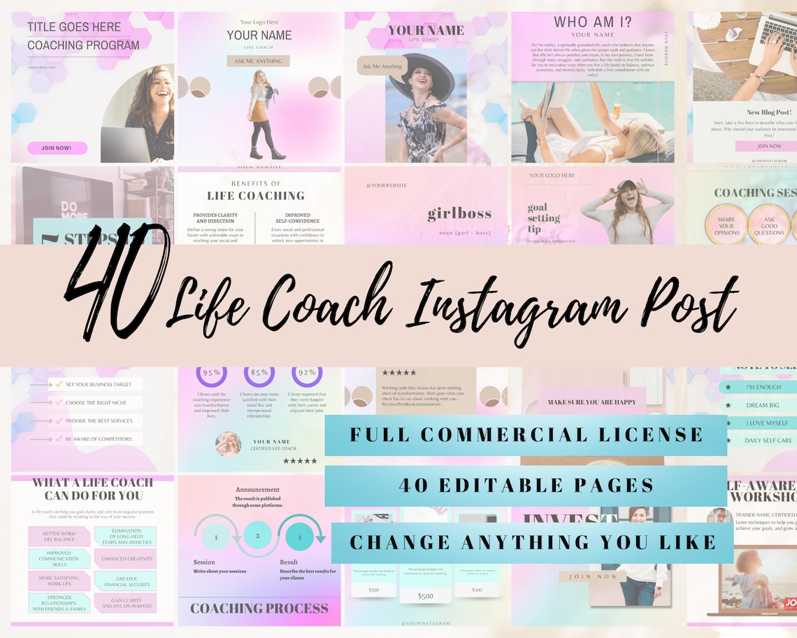 60 Life Coaching Workbook, Coaching Program Worksheet Course Creator ...