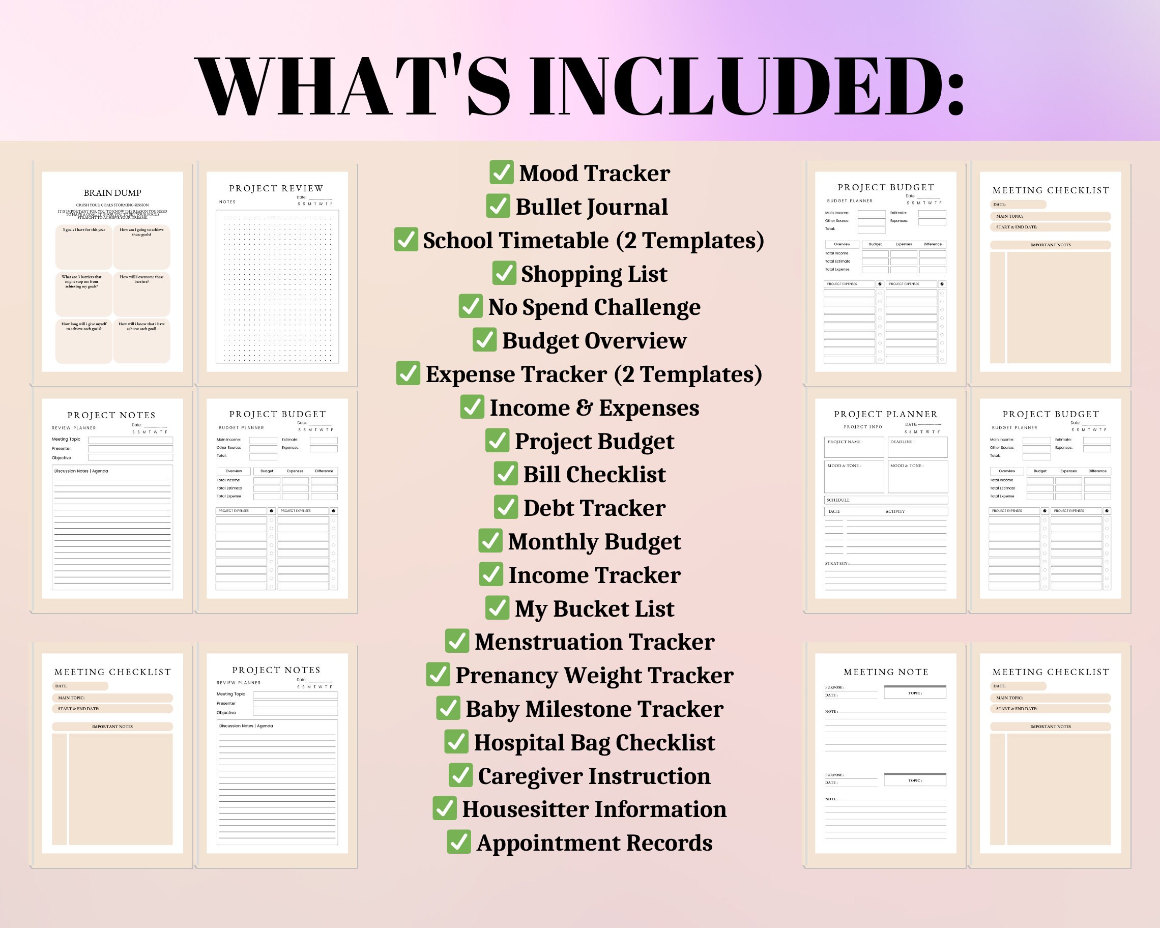 2024 New Year Editable Canva Planner Editable Planner PLR & Commercial Use Lead Magnet for ...