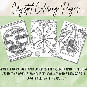Crystal Coloring Pages for Adults Instant Digital Download 30 Printable ...