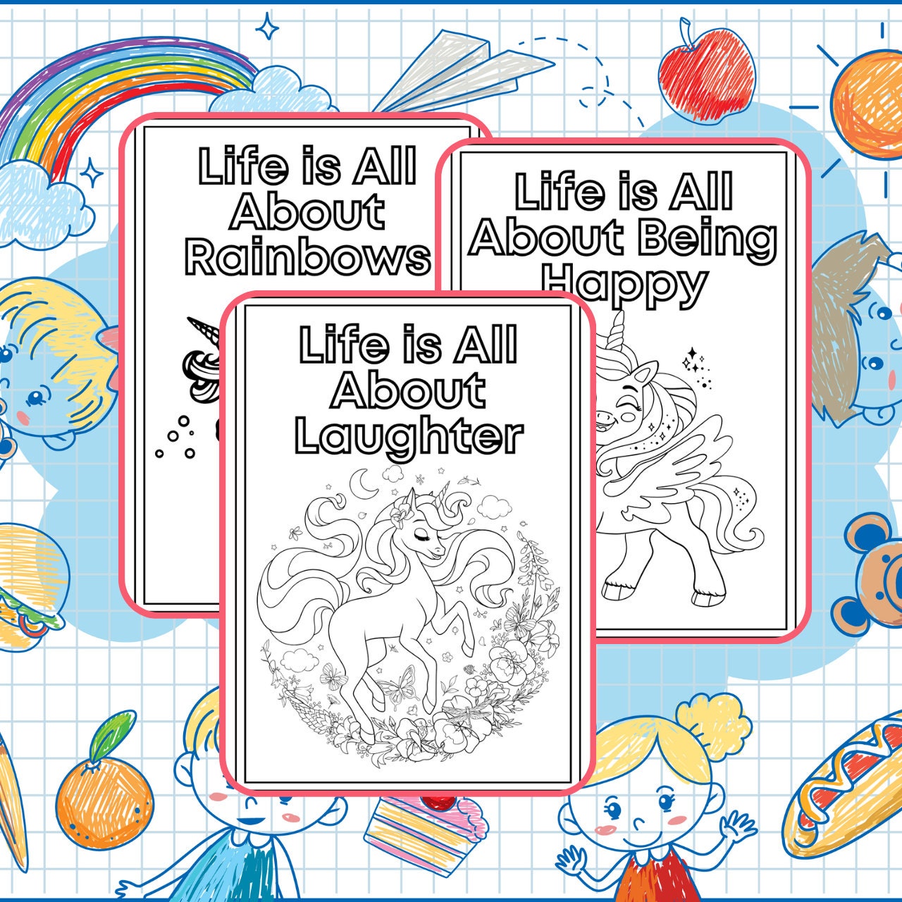 Unicorn Coloring Pages, Coloring Activities for Kids PDF Kids Coloring ...