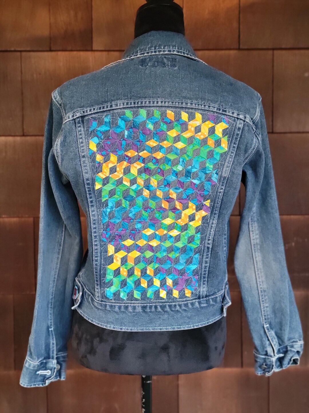 Candy Rappers Woven Upcycled Denim Jacket - Etsy