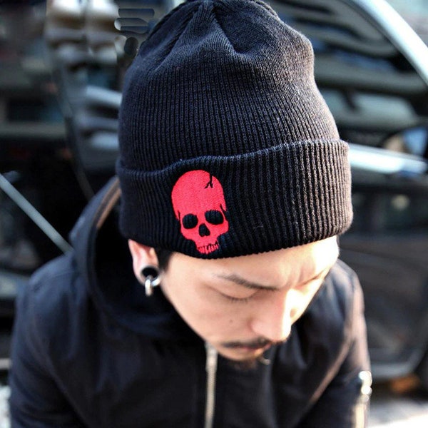 Skull Beanie - Etsy