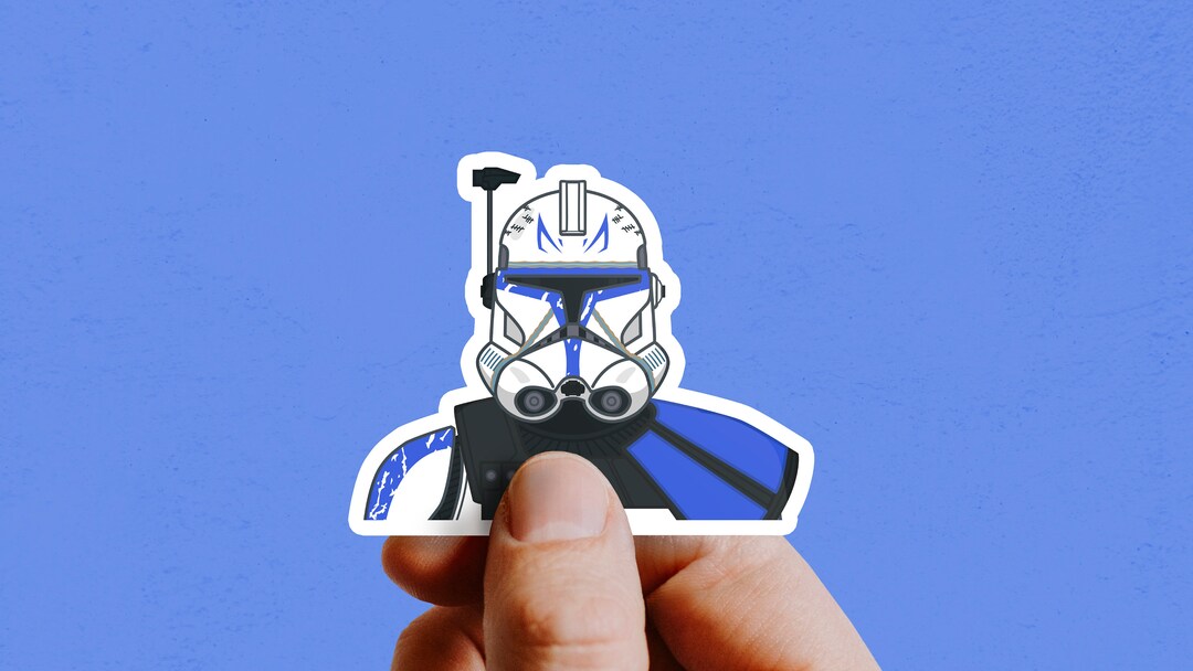 Captain Rex Illustrated Sticker - Etsy