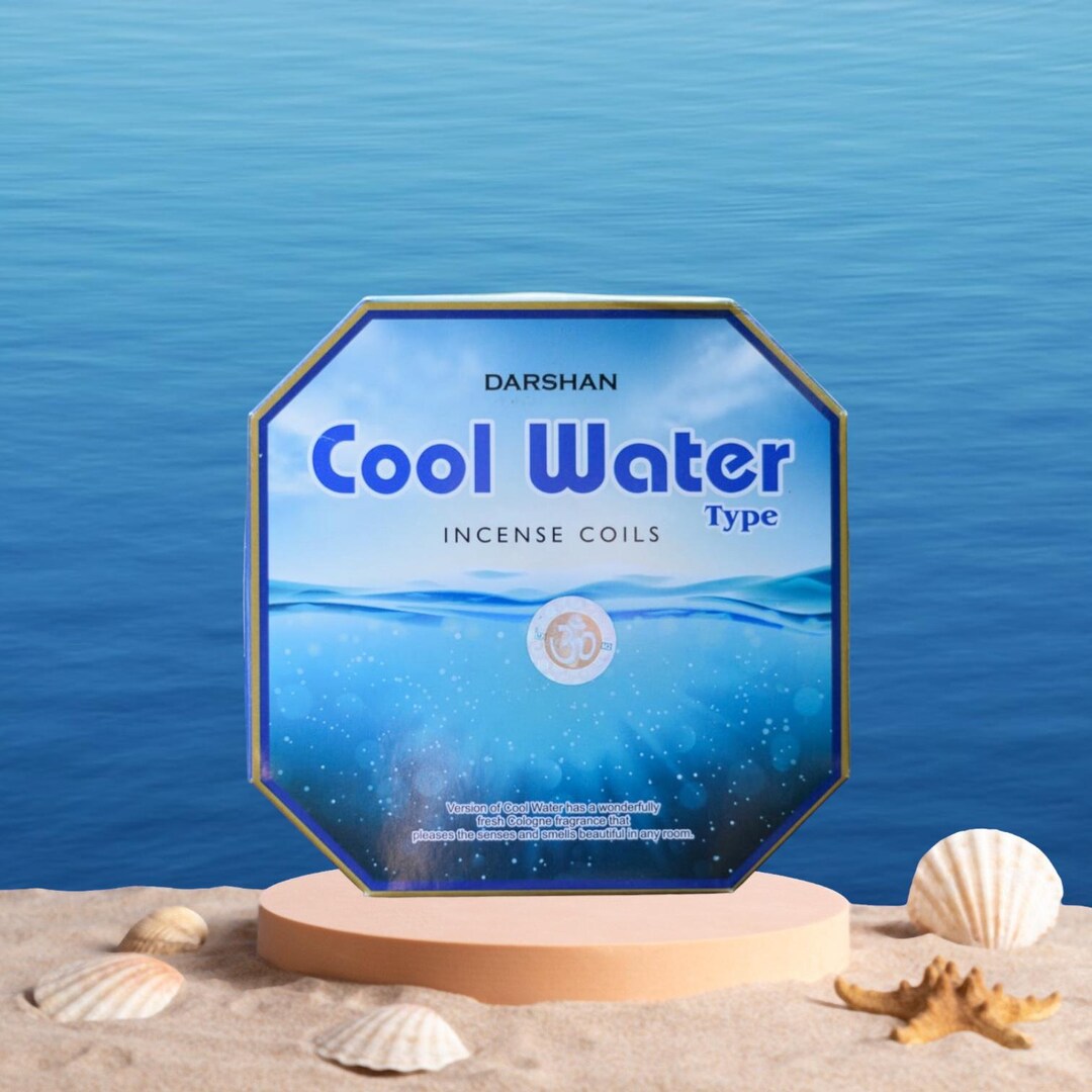 Cool Water DARSHAN Incense Coils - 24 Hr Burning Time - 10 per Box - Etsy