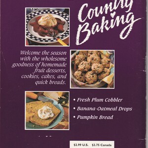 Country Baking Cookies Cobblers Crisps Breads Cakes Pie Gold Medal ...