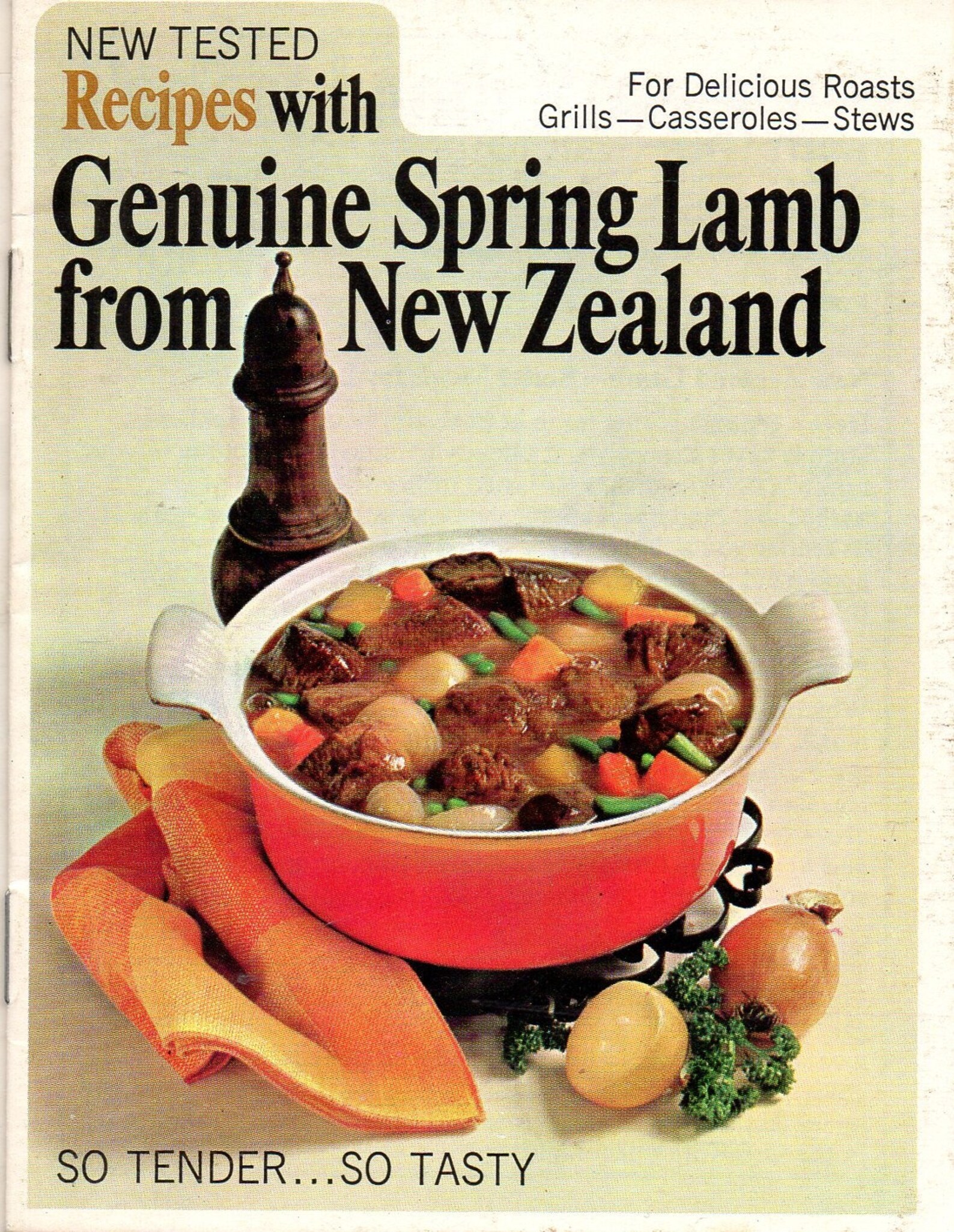Genuine Spring Lamb From New Zealand New Tested Recipes for Roasts ...