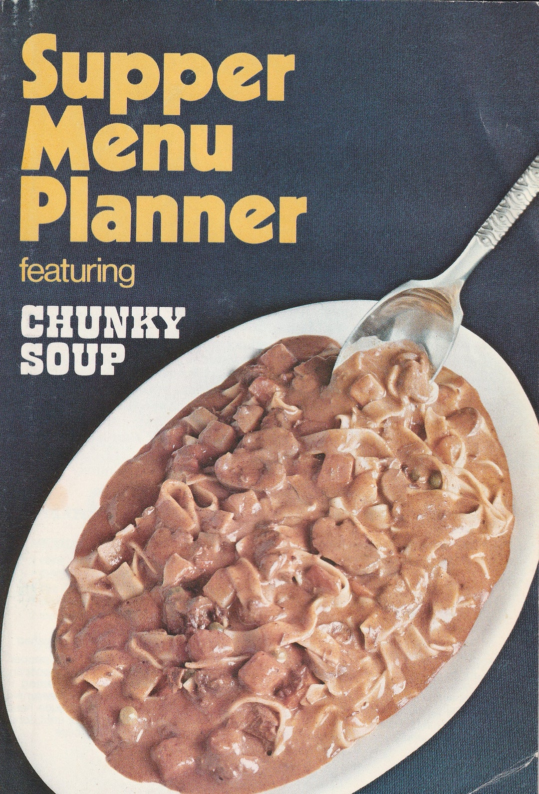 Supper Menu Planner Featuring Chunky Soup Campbell's Soup - Etsy