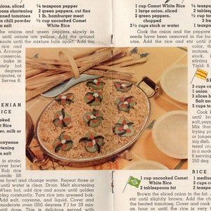 Rice Recipes Old and New Presented by Comet Rice Breakfast - Etsy