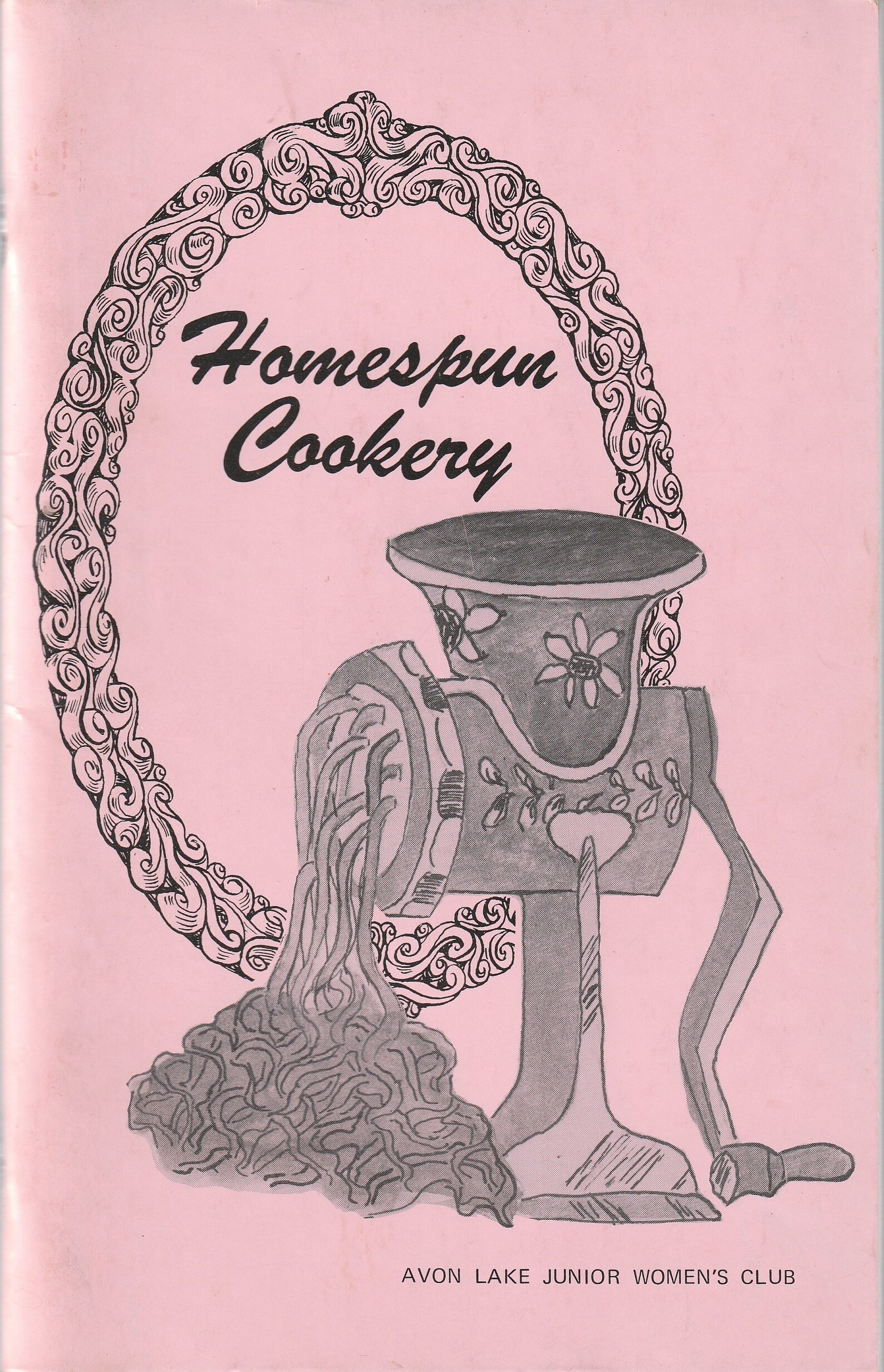 Homespun Cookery Avon Lake Ohio Junior Women's Club Appetizers Salads ...
