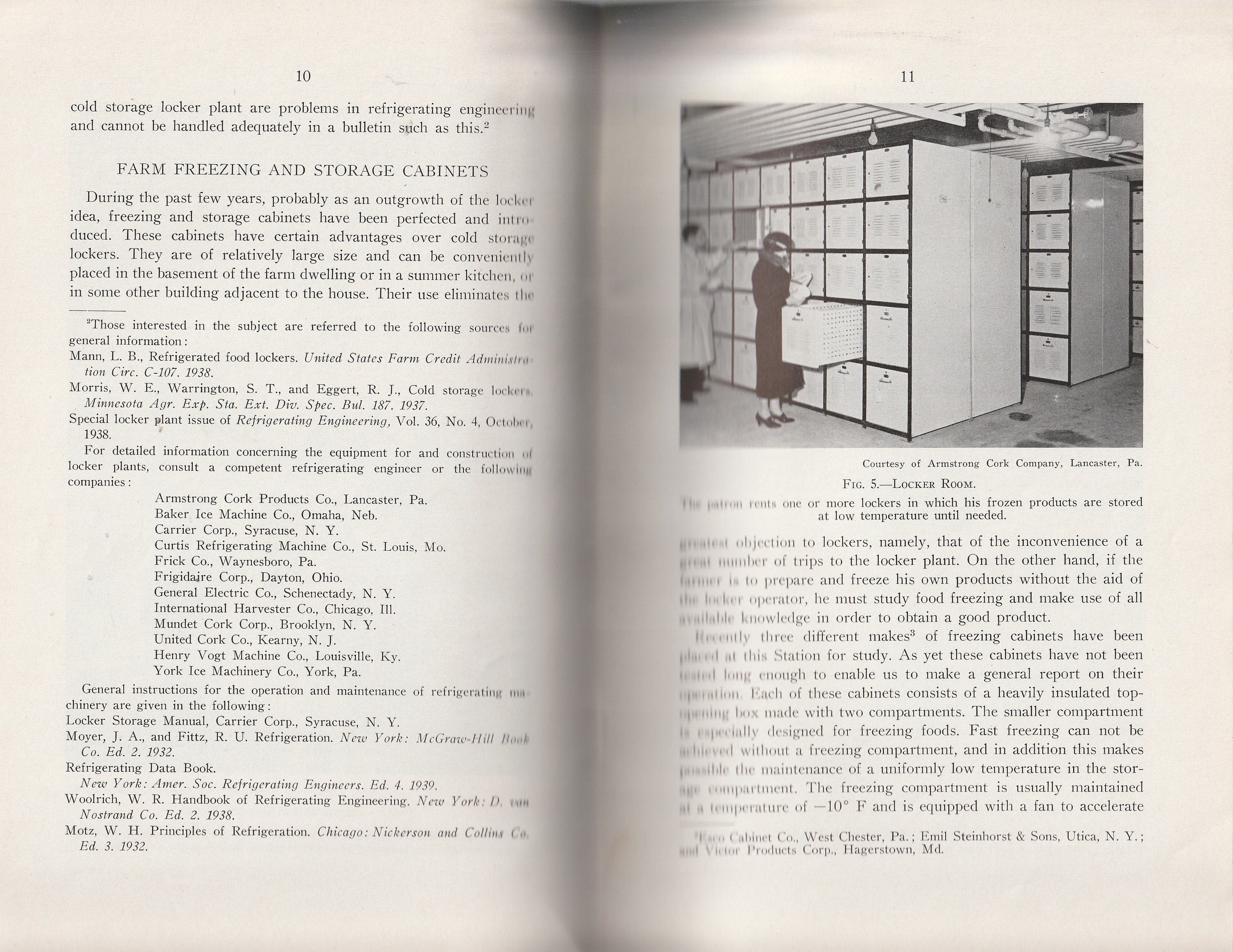 Freezing and Storage of Foods in Freezing Cabinets and Locker Plants ...
