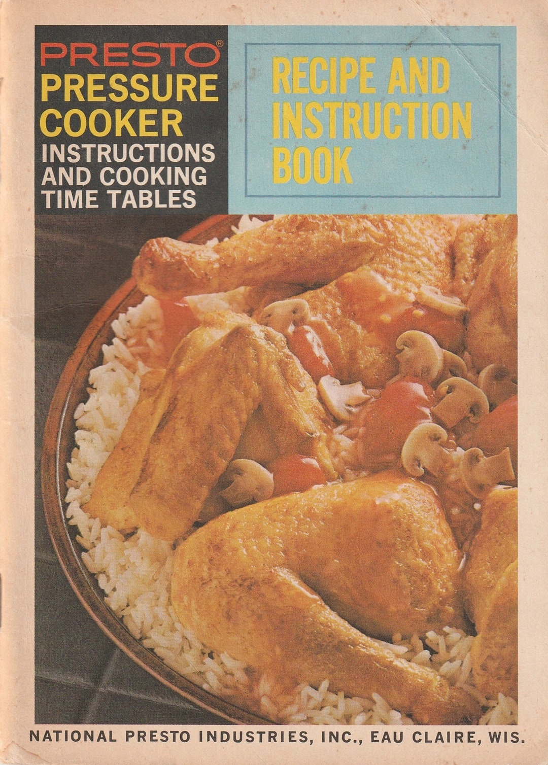 Presto Pressure Cooking Recipe and Instruction Book Using Cleaning ...