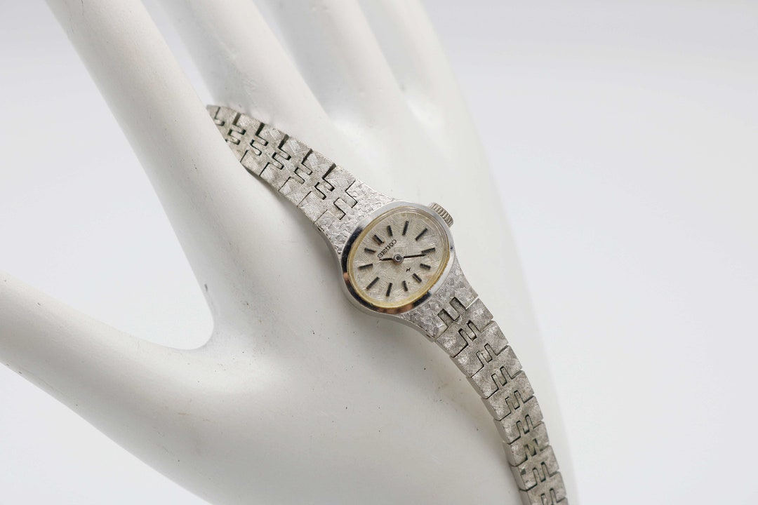 SEIKO St. Steel Base Metal 11-7619 , Movt Japan, Silver Tone Wrist ...