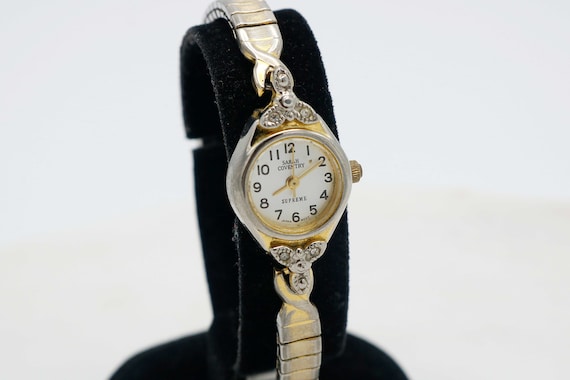 Vintage Ladies Sarah Coventry Diamond watch - bracele… - Gem
