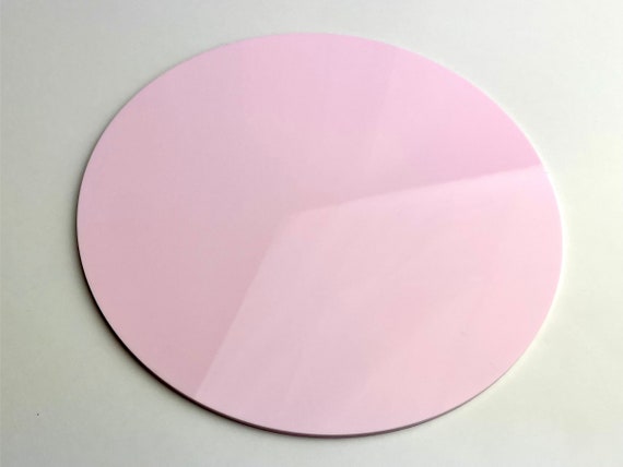 Pastel Light Pink Acrylic Round Sign Blank Circular Acrylic | Etsy