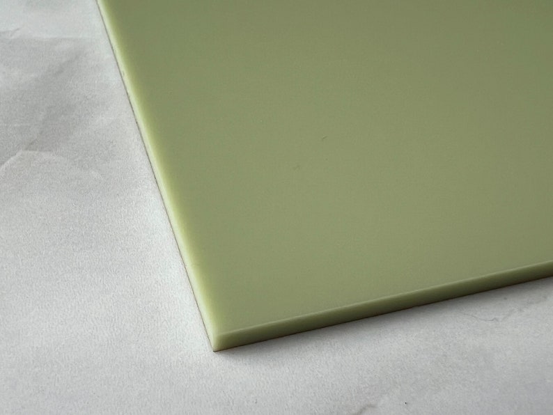 Sage Green Acrylic Sheets. Glowforge 11.75" X 19", Plexiglass - Etsy
