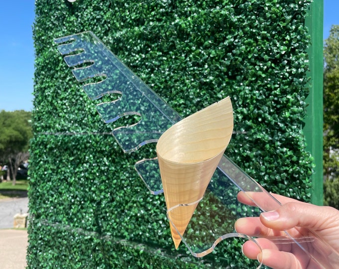 Acrylic Charcuterie Wall Cone Holder, Grazing Cone Display Shelf - 10 ...