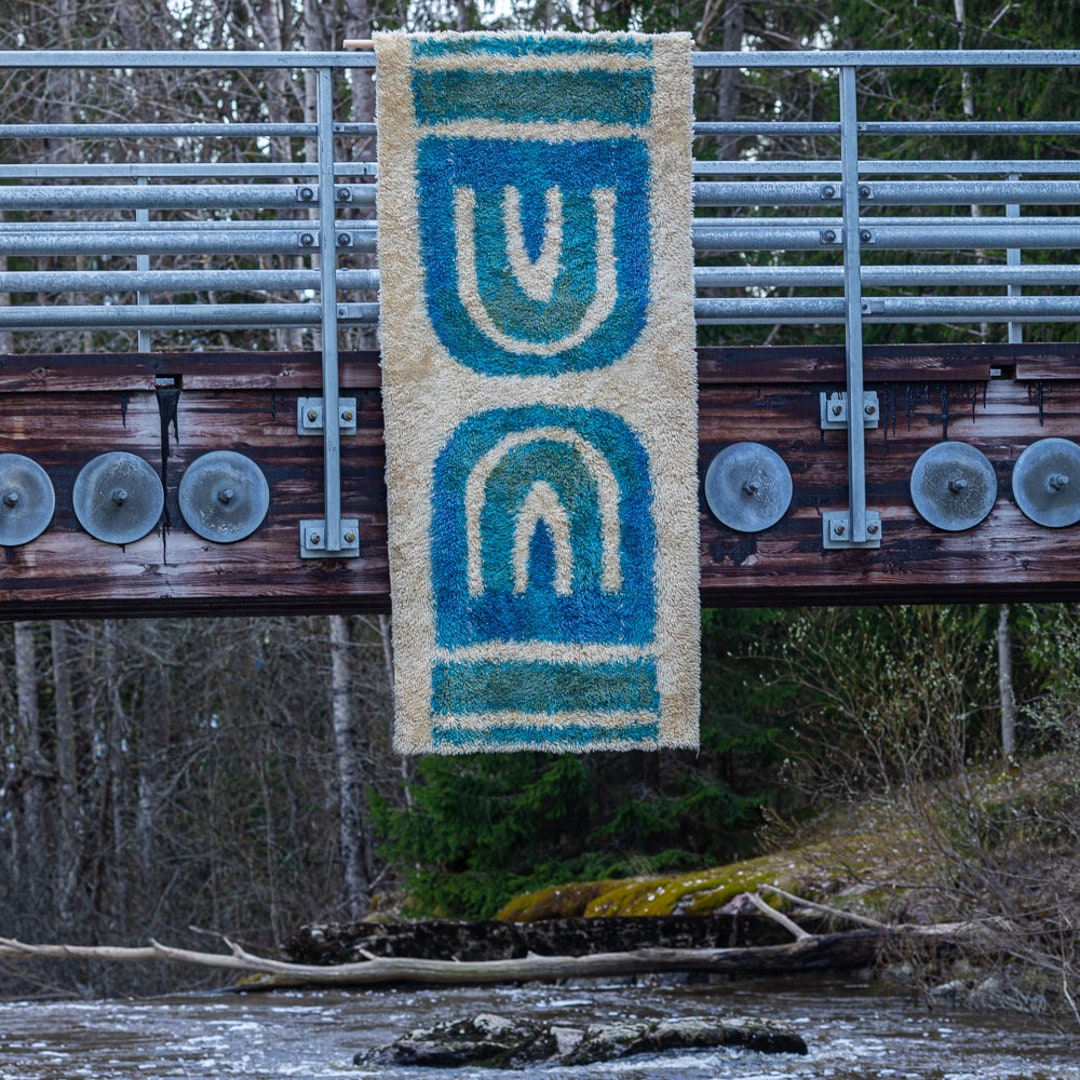 Vintage Finnish Rug Ritva Puotila jack Frost - Etsy