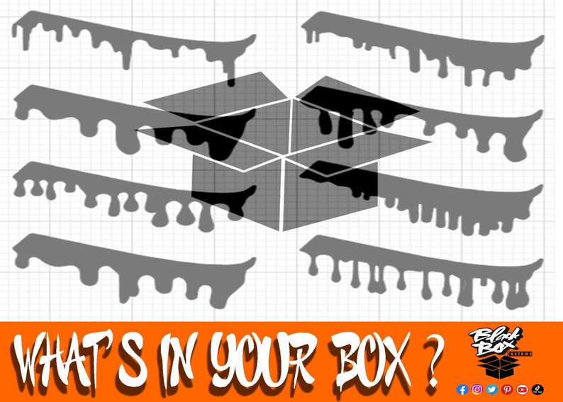 6 X 6 DRIP Vinyl Stencil | Etsy