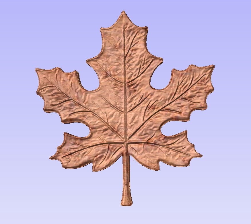Maple Leaf Design Stl File, Spring Decor for Cnc Router , Interior Home ...