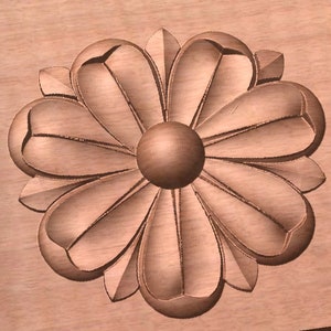 3d Flower Design Stl Decor for Cnc Machine , Interior Home Design, Boho ...