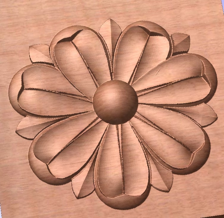 3d Flower Design Stl Decor for Cnc Machine , Interior Home Design, Boho ...