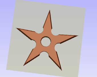 Ninja Star Dxf - Etsy