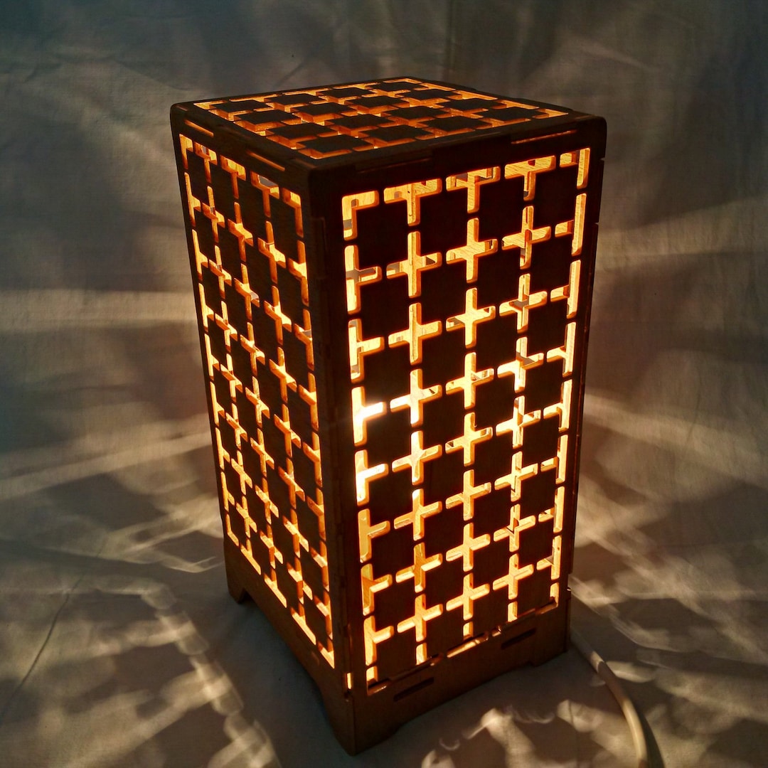 Shadow Lamp Pattern, Svg File, Stl Project, Cnc Machine Wood Dxf - Etsy
