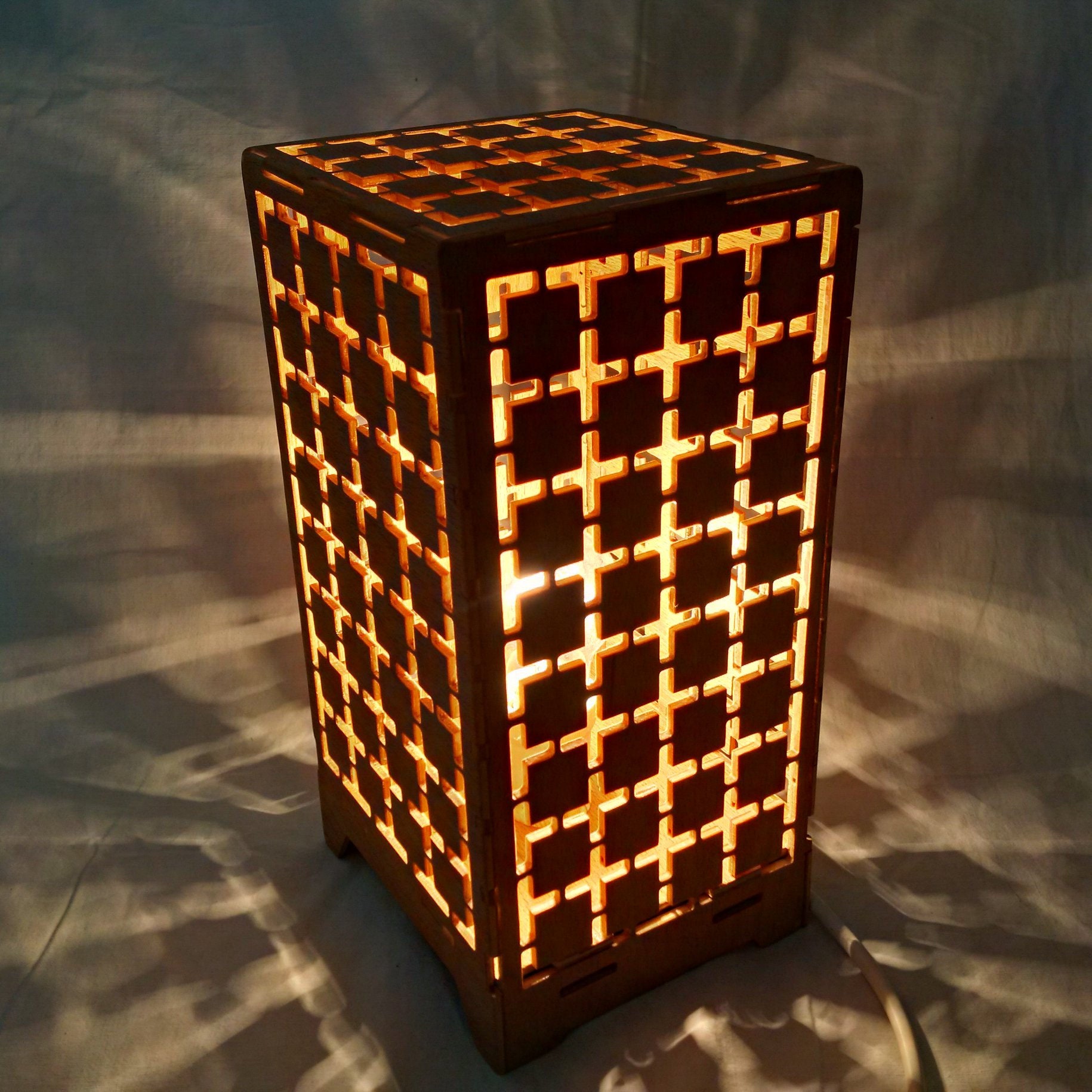 Shadow Lamp Pattern, Svg File, Stl Project, Cnc Machine Wood Dxf - Etsy