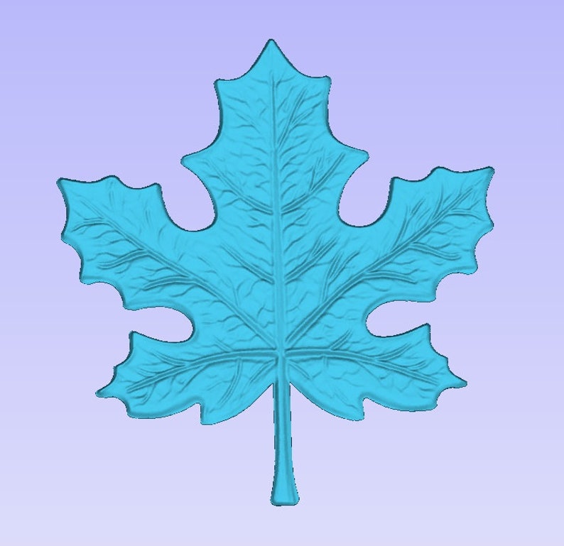 Maple Leaf Design Stl File, Spring Decor for Cnc Router , Interior Home ...