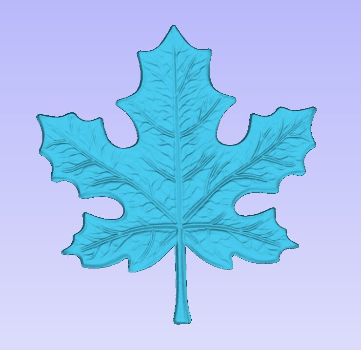 Maple Leaf Design Stl File, Spring Decor for Cnc Router , Interior Home ...