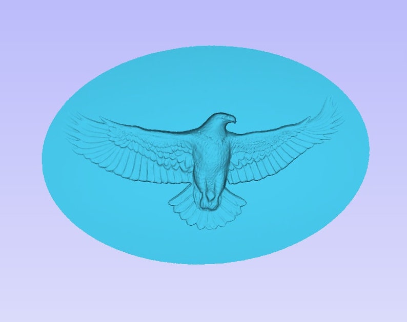 American Eagle Wood CNC Carving Cnc Machine DXF Files 3D - Etsy