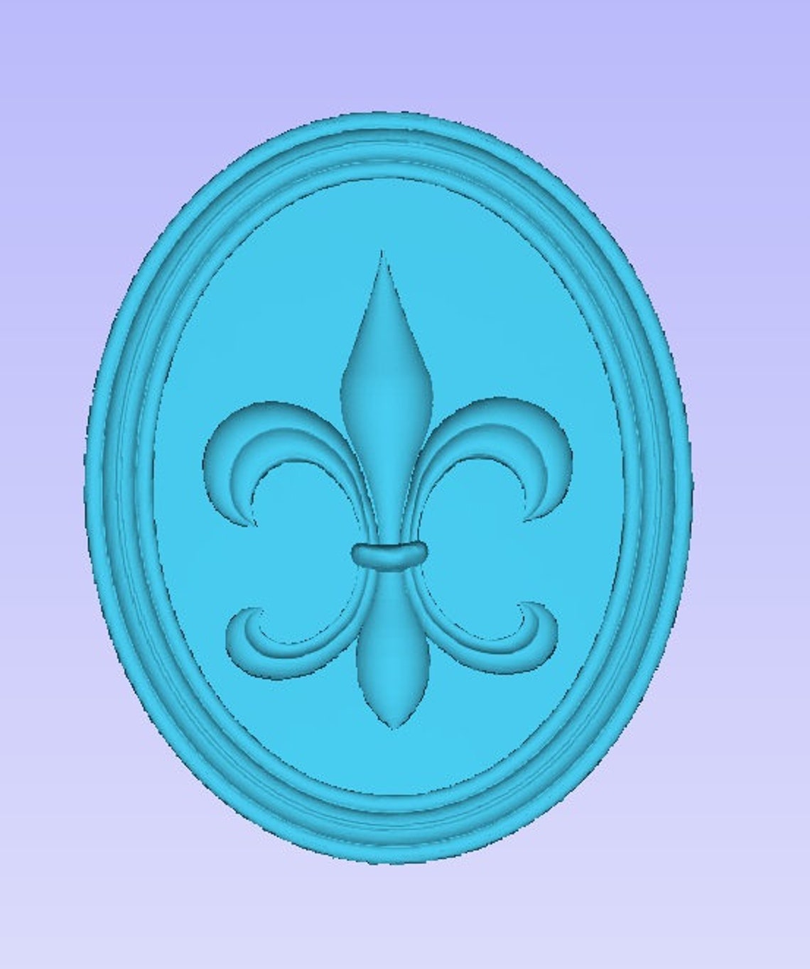 Fleur-de-lis 3d Lily Flower Clipart Stl for Cnc Machine File - Etsy Finland