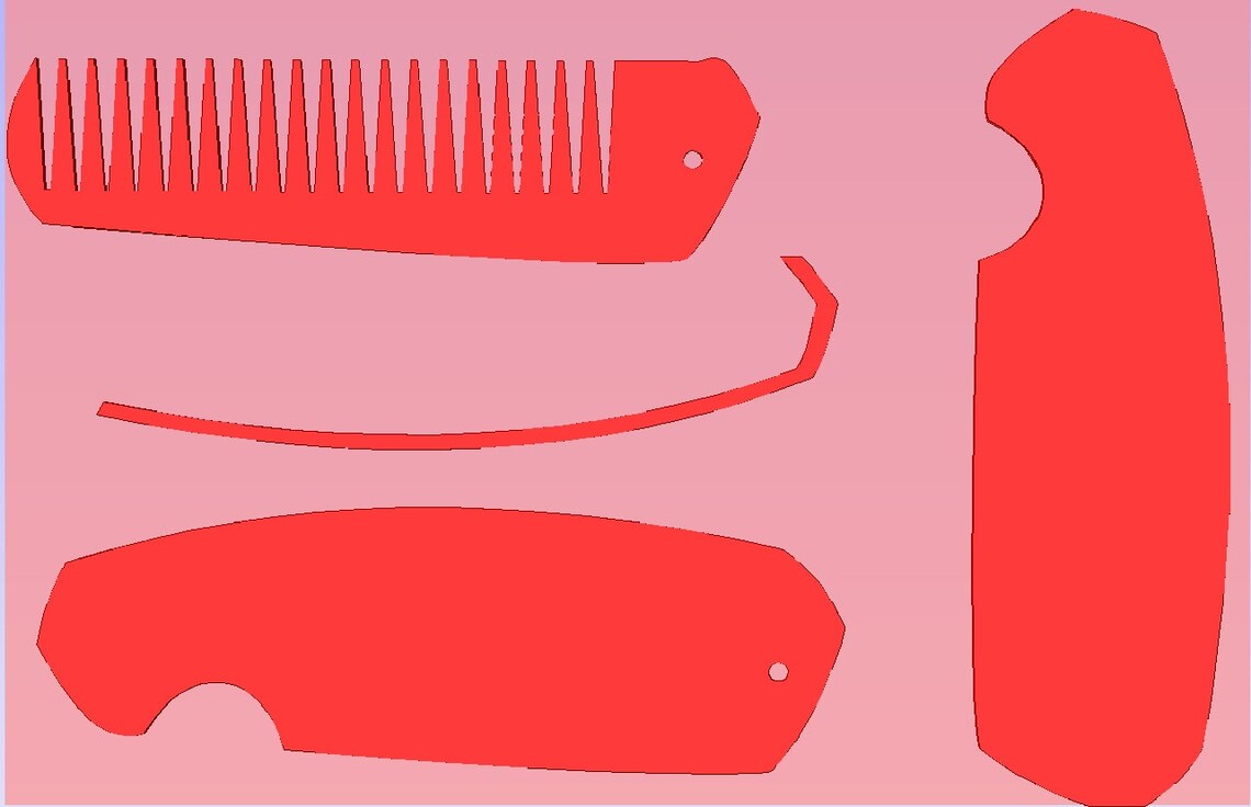 Beard Comb for Men - Crv3d Pocket Folding Combs for Mustache & Hair ...