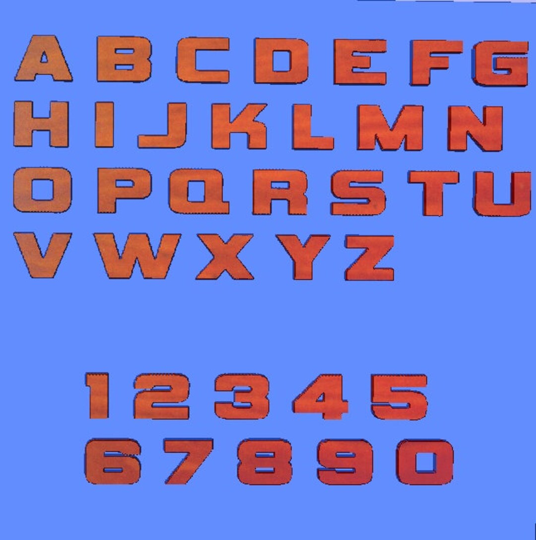 Busy Board SVG STL DXF | 3D Alphabet Letters & Symbols | Cnc and Laser ...