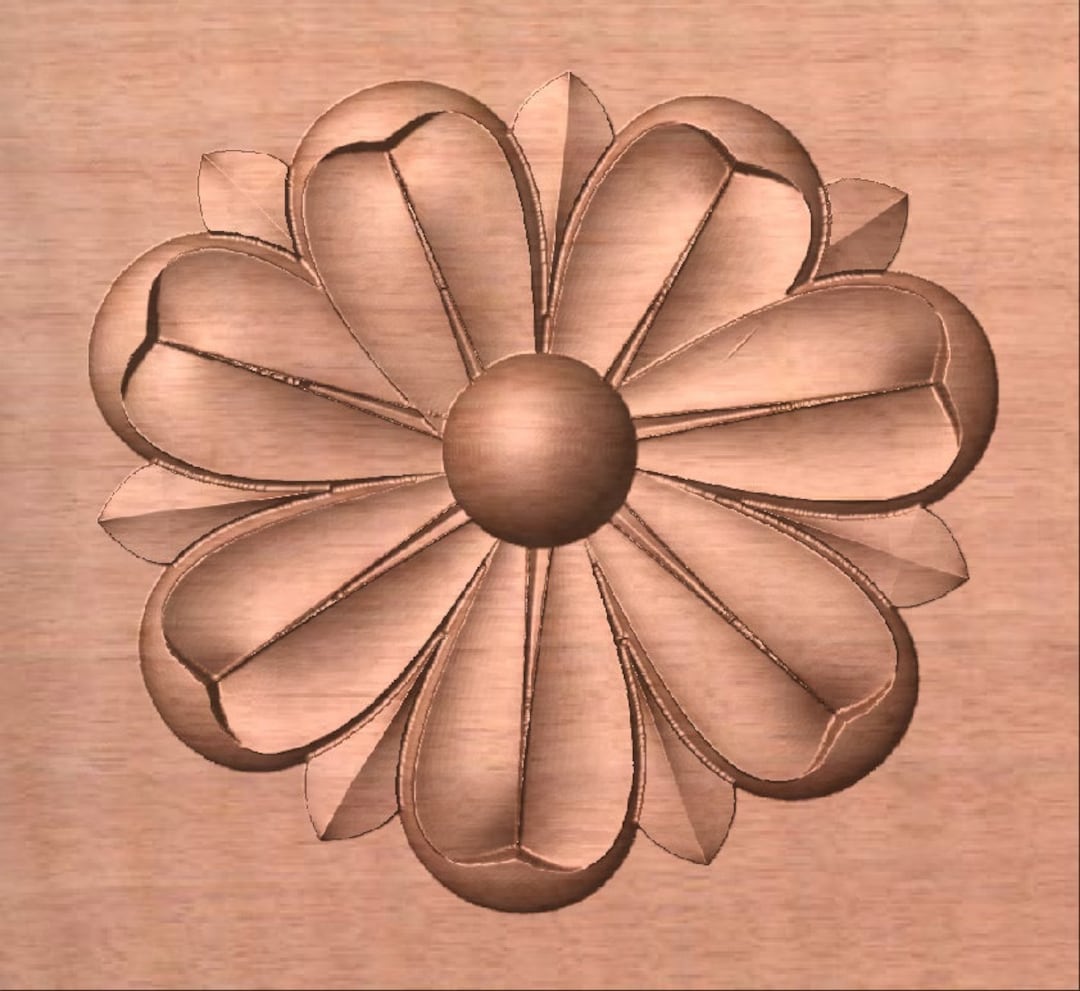 3d Flower Design Stl Decor for Cnc Machine , Interior Home Design, Boho ...