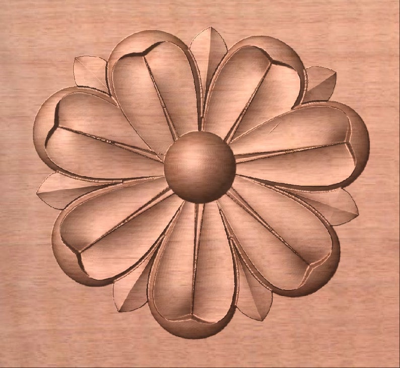 3d Flower Design Stl Decor for Cnc Machine , Interior Home Design, Boho ...