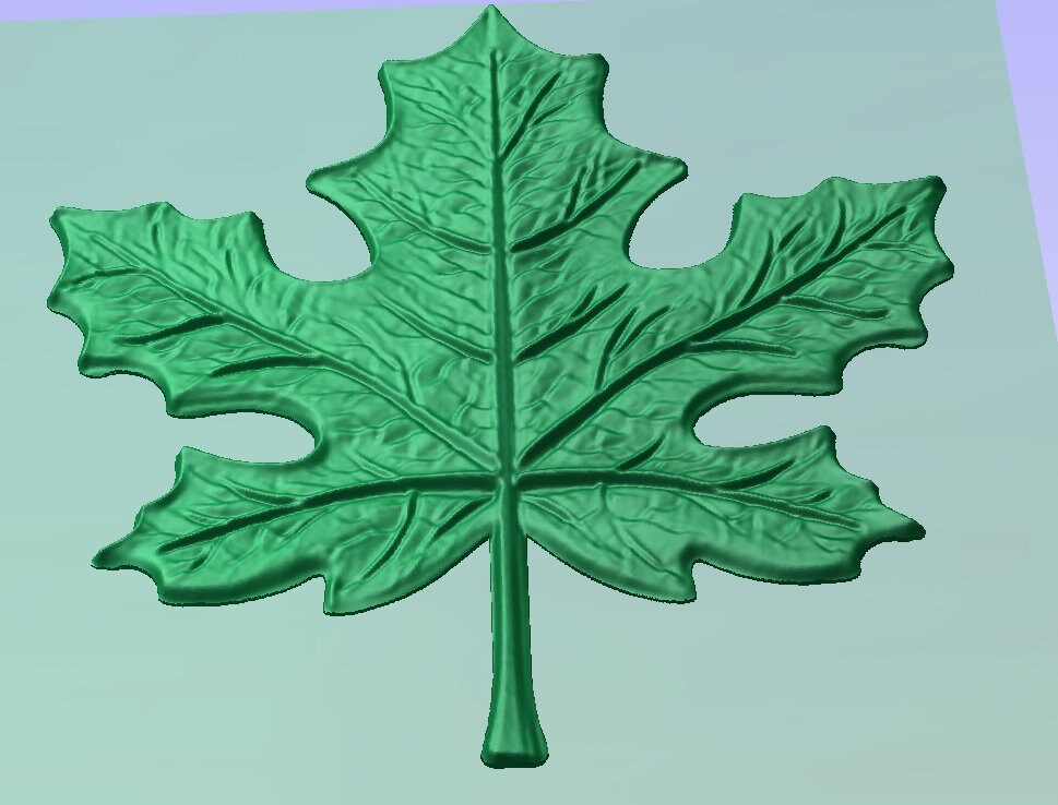 Maple Leaf Design Stl File, Spring Decor for Cnc Router , Interior Home ...