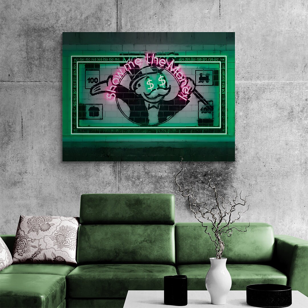 Show Me the Money Motivational Poster Inspirational Wall - Etsy