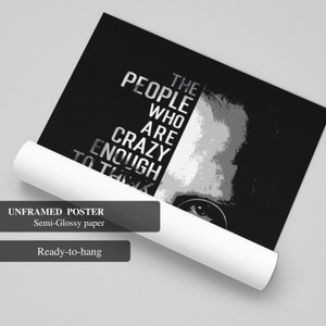 Steve Jobs Poster, Steve Jobs Print, Motivational Wall Art, Office ...