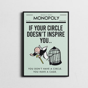 Monopoly Motivational Poster,motivational Office Art,inspirational ...